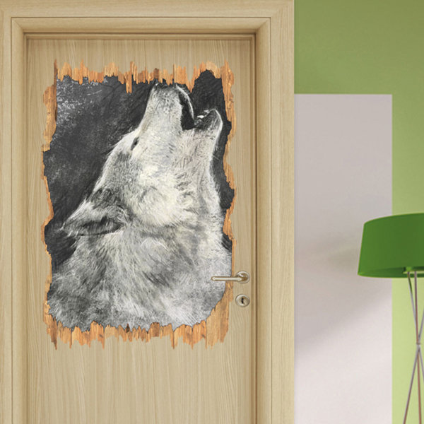 East Urban Home Wandtattoo Heulender Wolf - Kunst | Wayfair.de